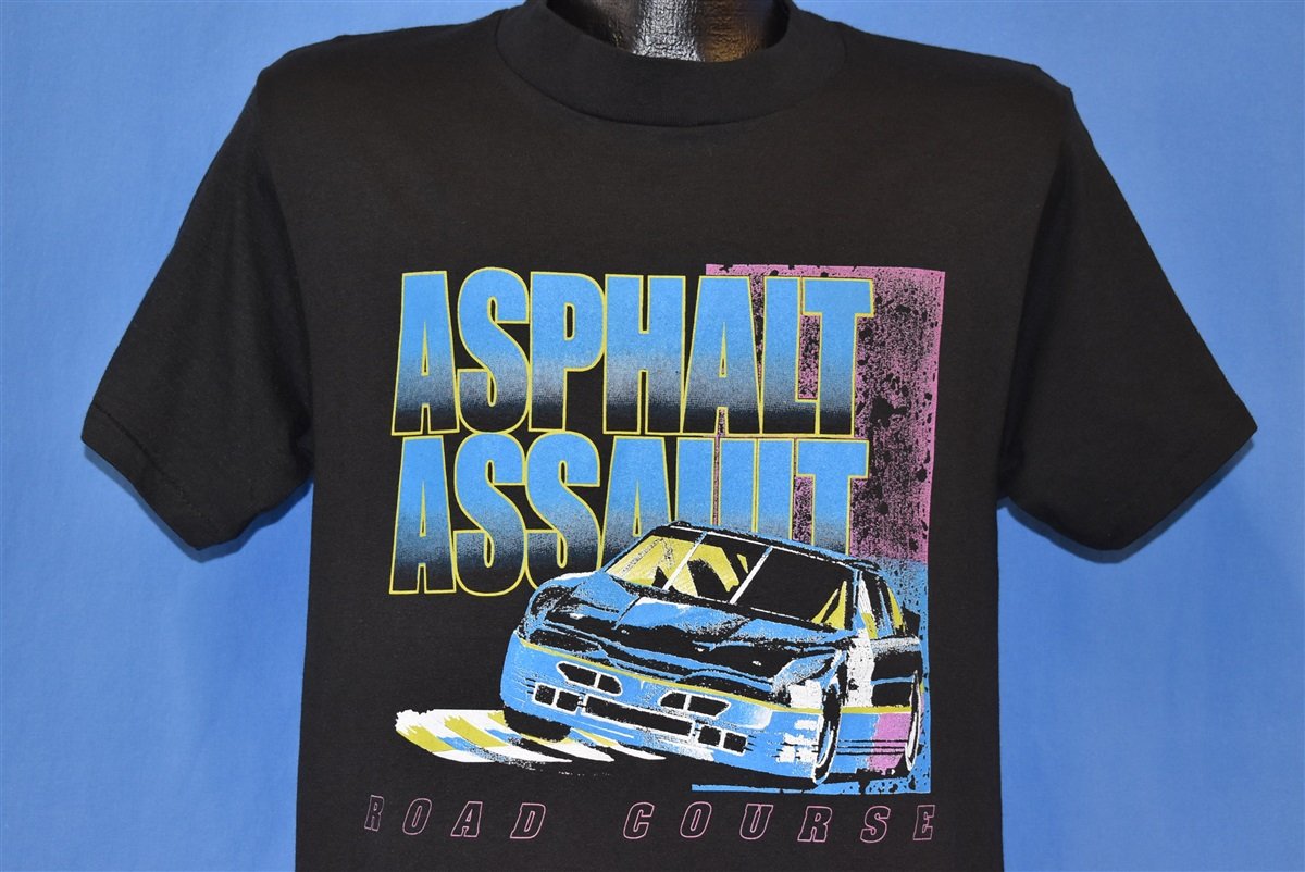 80s Asphalt Assault Road Course Racing t-shirt Medium – The Captains ...