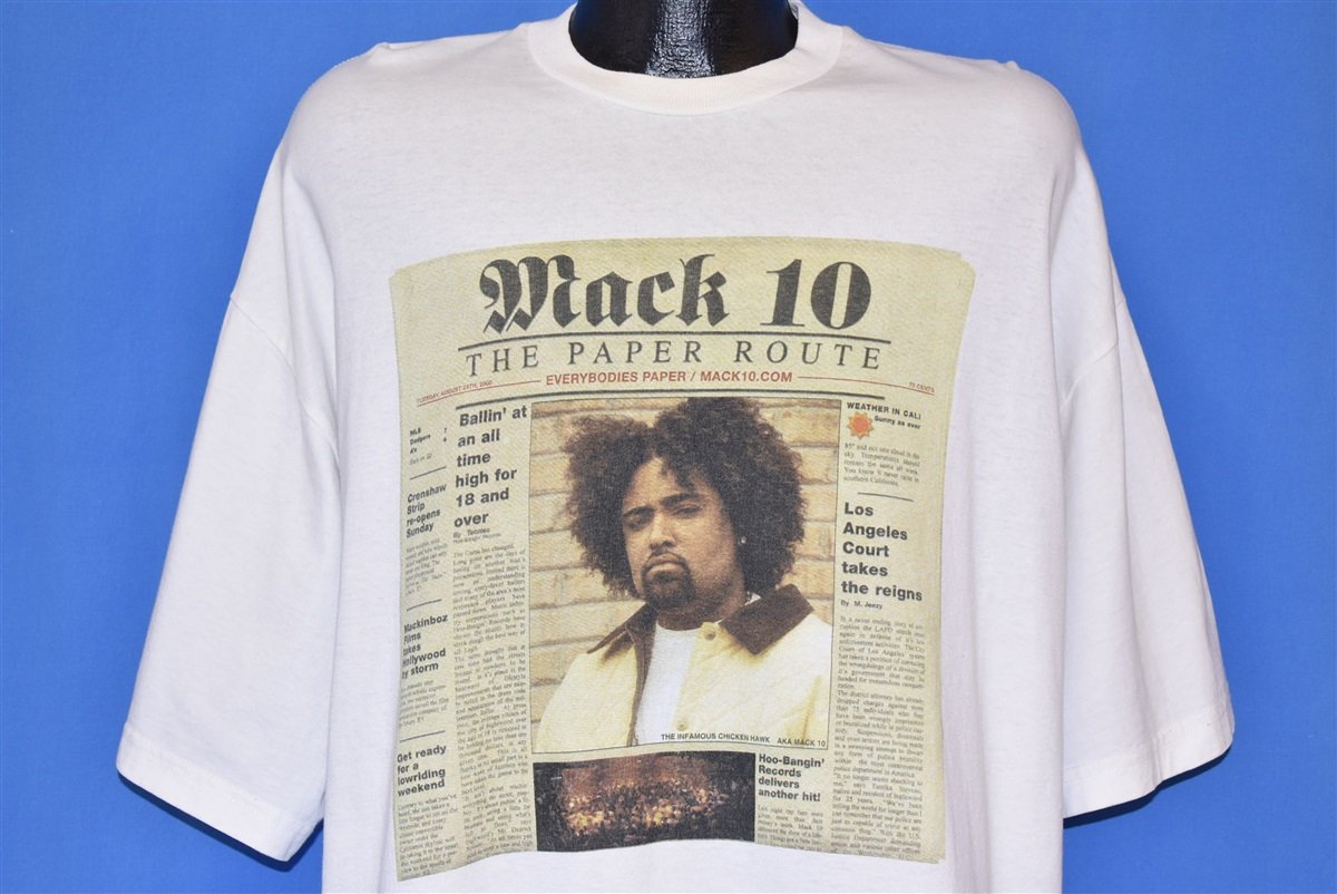 Y2K Mack 10 Paper Route 2000 Rap Hip Hop t-shirt Extra Large – The Captains Vintage
