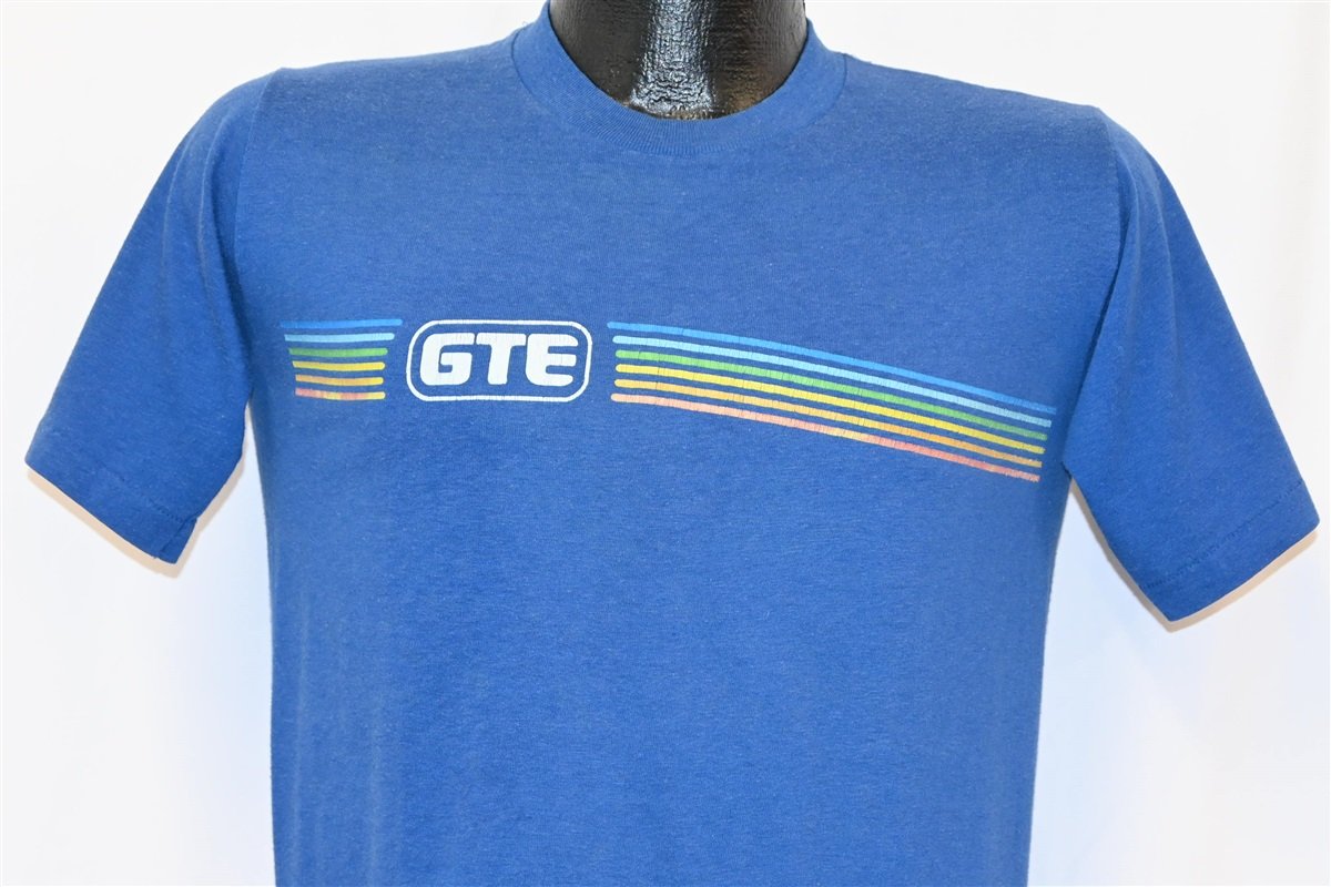 80s GTE General Telephone Electric Logo Rainbow t-shirt Small – The ...