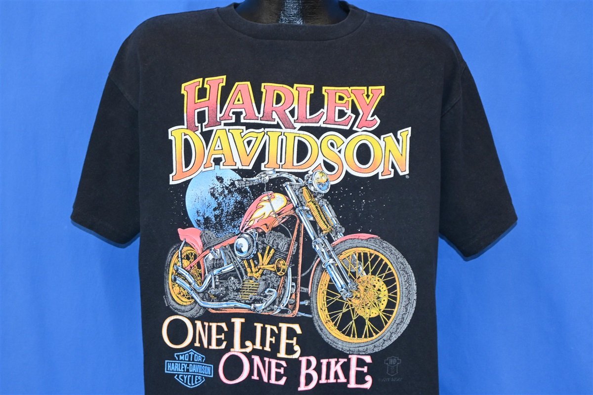 90s Harley Davidson Motorcycles One Life t-shirt Extra Large – The ...