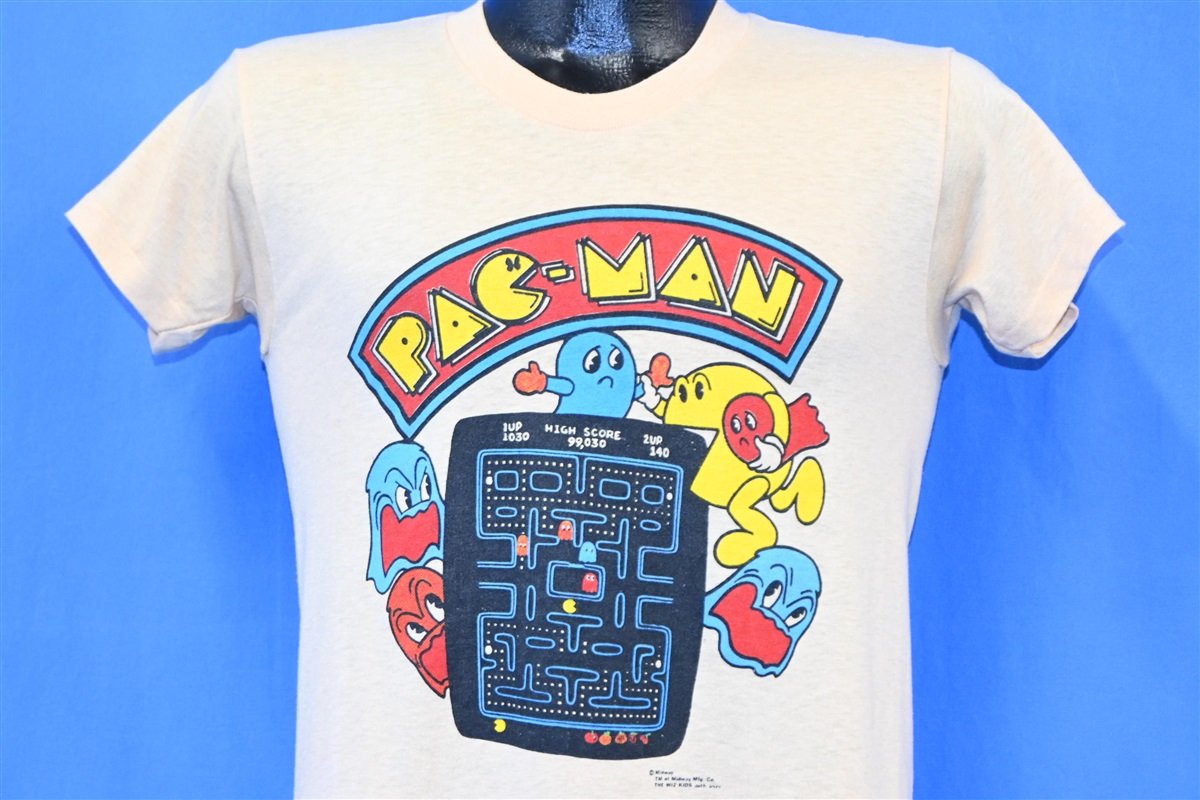 80s Pac-Man Namco Arcade Maze Video Game t-shirt Small – The Captains ...