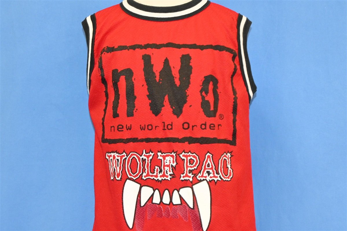 90s nWo Wolfpac WCW Muscle Jersey t-shirt Youth Extra Large – The ...