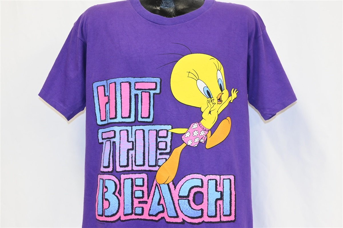 90s Tweety Bird Hit The Beach Looney Tunes Swim t-shirt Large – The ...