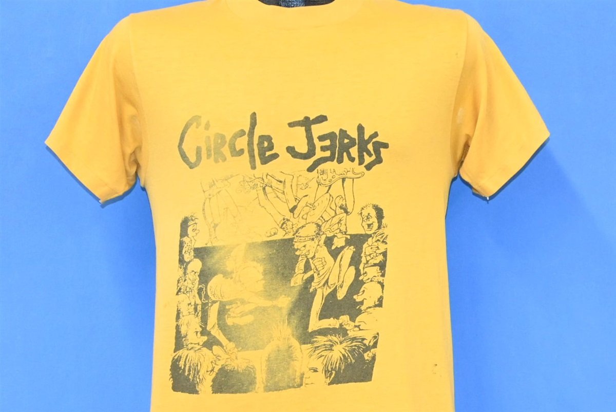 80s Circle Jerks Shawn Kerri Punk Rock Yellow t-shirt Small – The ...