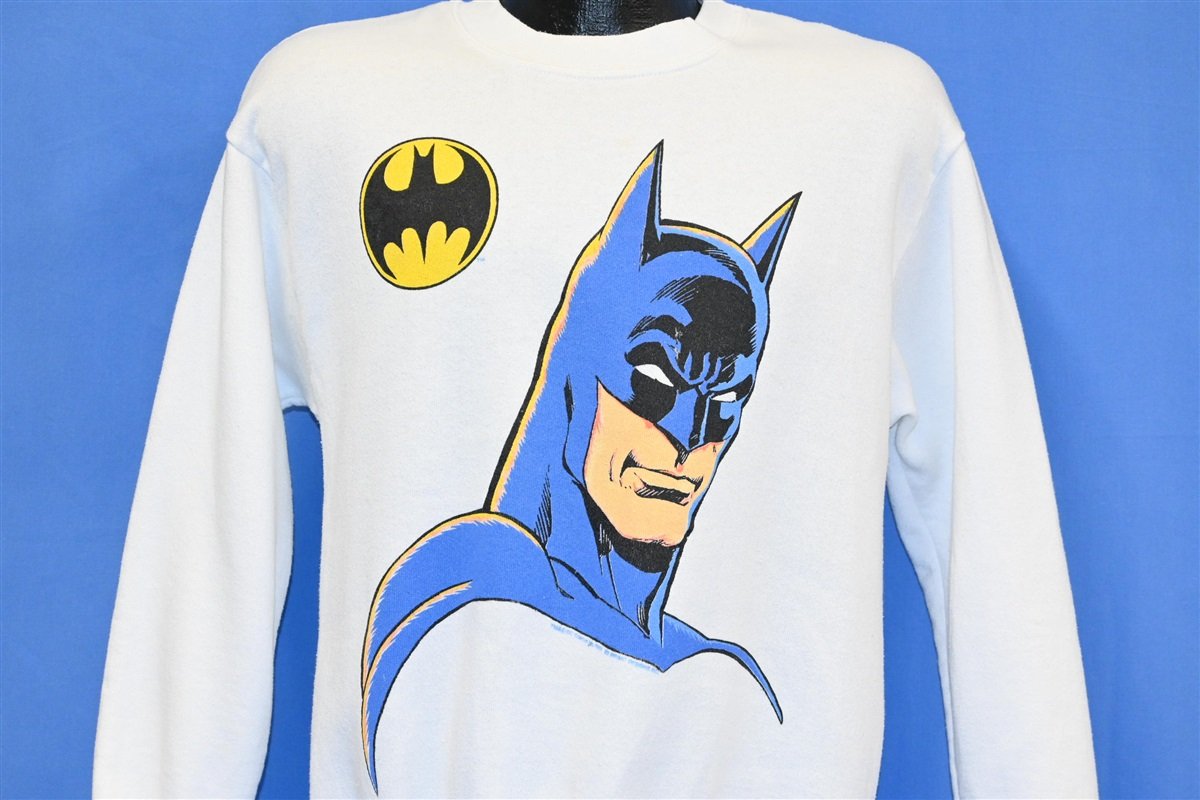 80s Batman Bat Signal DC Comics Raglan Sweatshirt Medium – The Captains ...