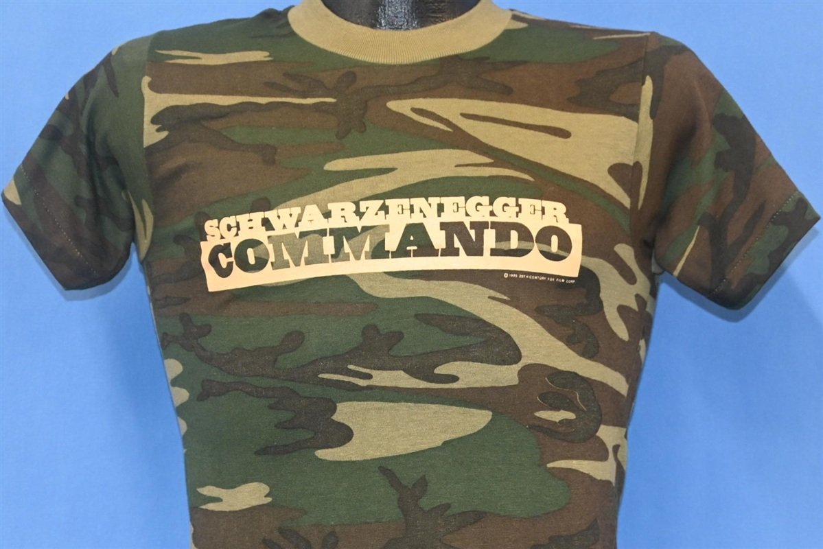 80s Commando Arnold Schwarzenegger Movie Camo t-shirt Small – The ...