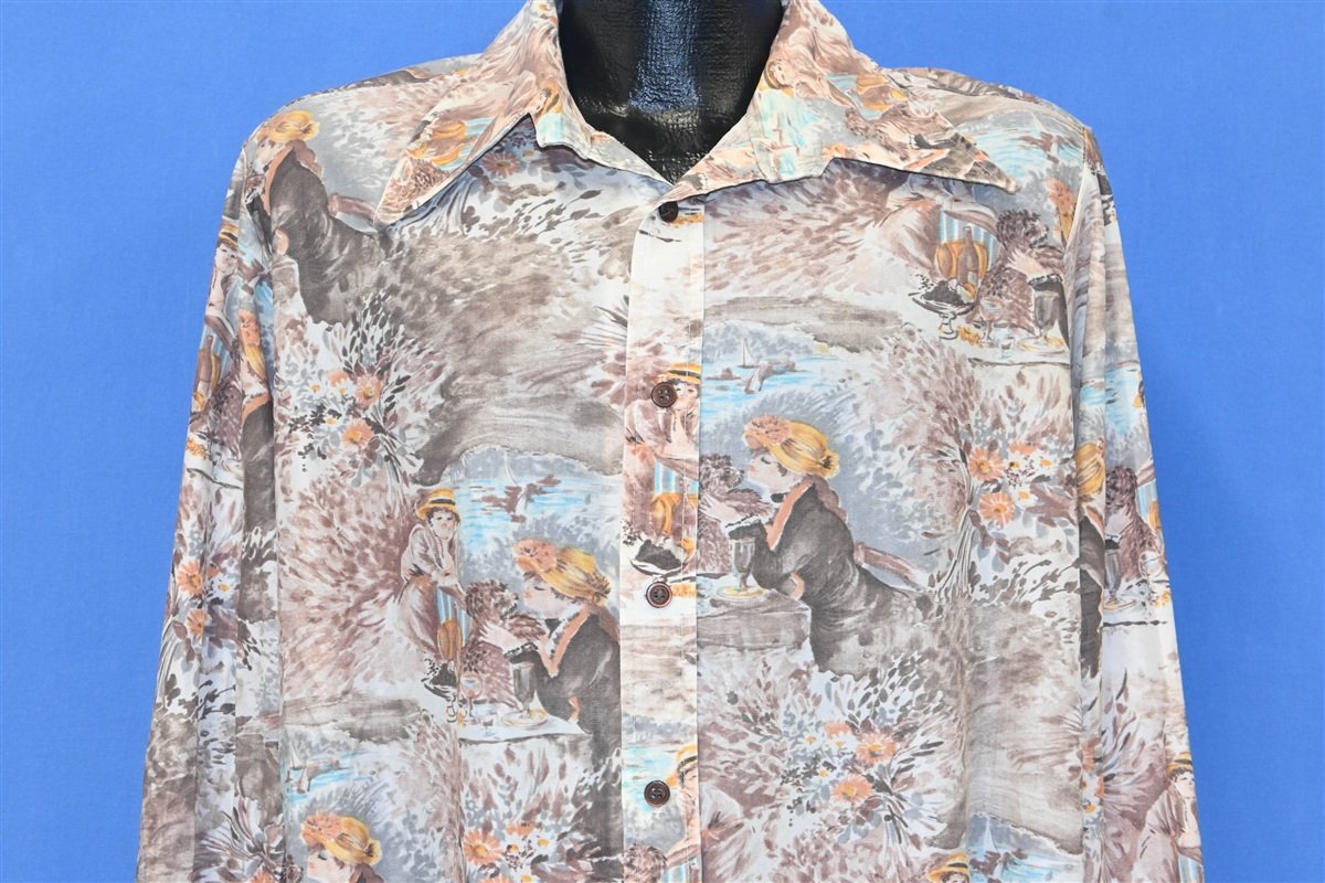 70s Impressionist Painting Renoir Disco Shirt Extra Large – The ...