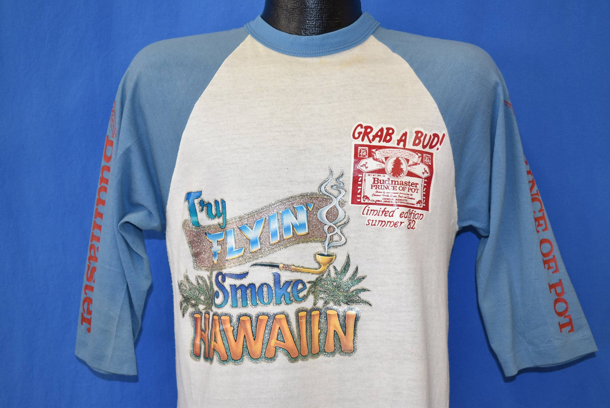 80s Budmaster Smoke Hawaiian Weed Spoof t-shirt Medium – The Captains ...